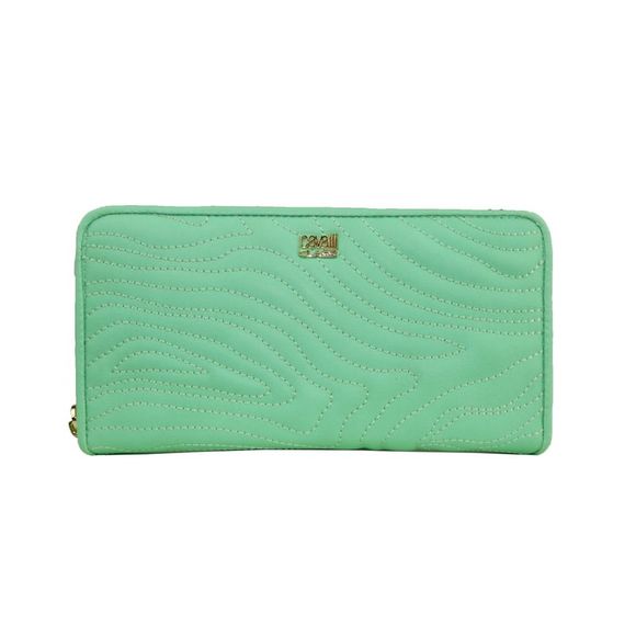 Cavalli Class | Bags | Cavalli Class Green Pvc Womens Wallet | Poshmark